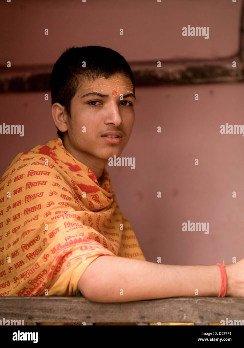 Portrait Of Teenage Hindu Boy; Varanasi,India Stock Photo - Alamy