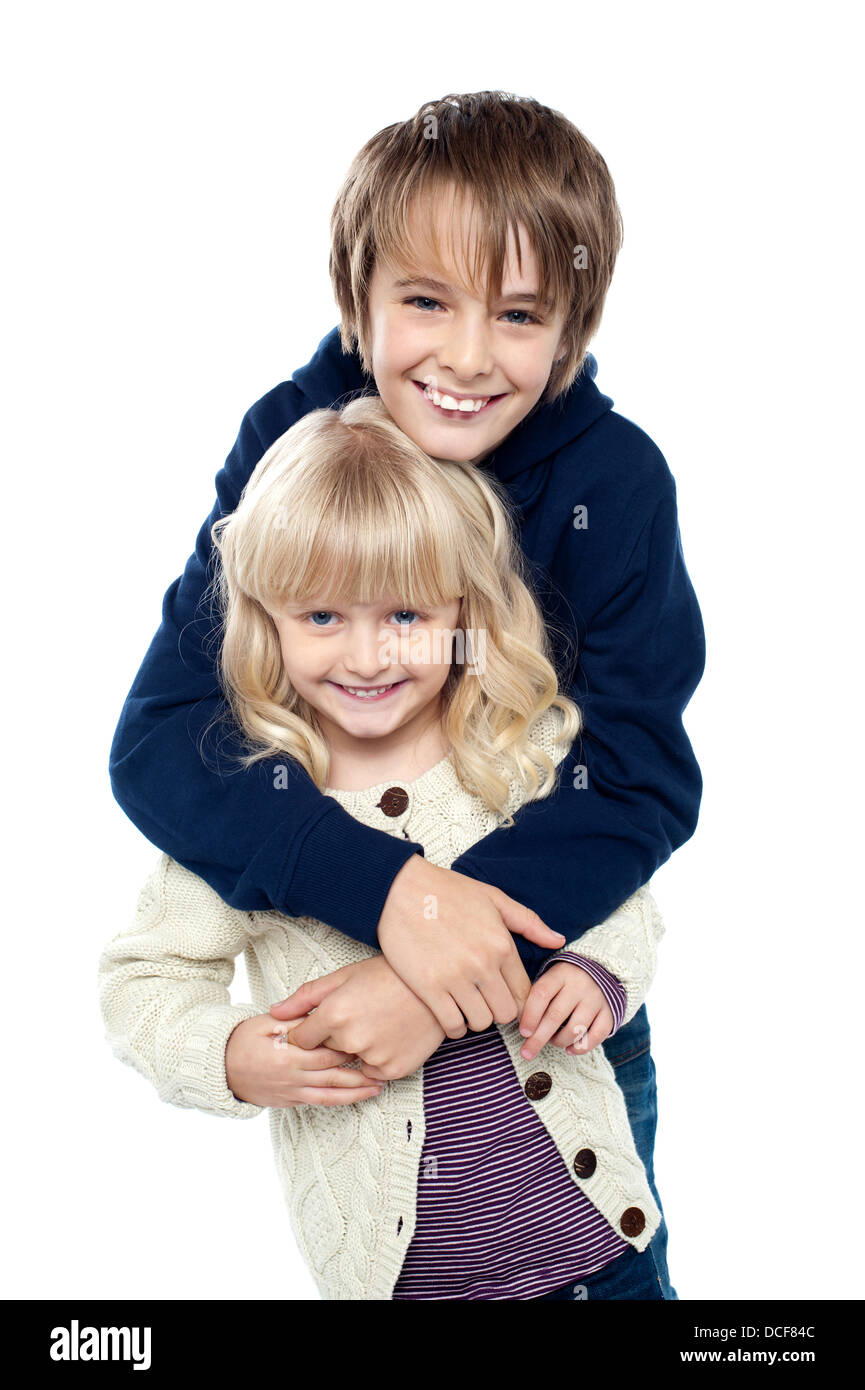 Affectionate siblings having fun together. Brother sister bonding Stock ...