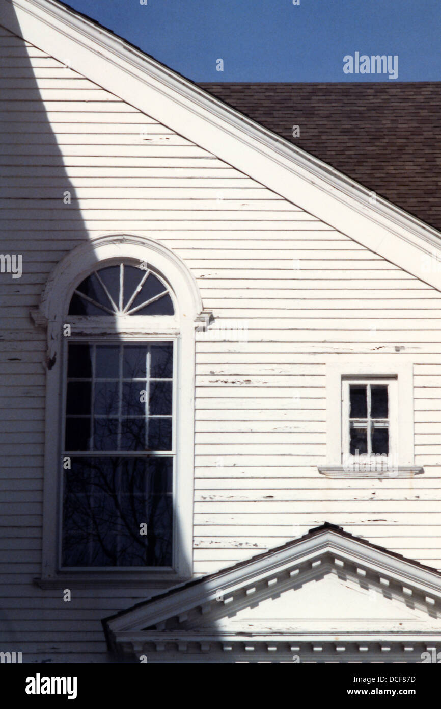 Colonial Building WIndow & Shadow Stock Photo - Alamy