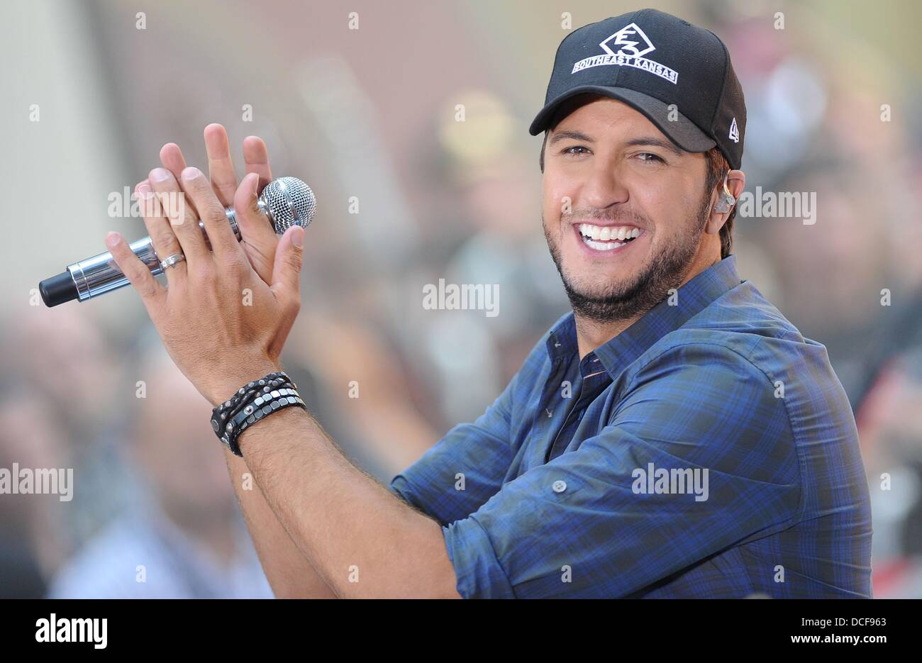 New York, NY. 16th Aug, 2013. Luke Bryan on stage for NBC Today Show ...