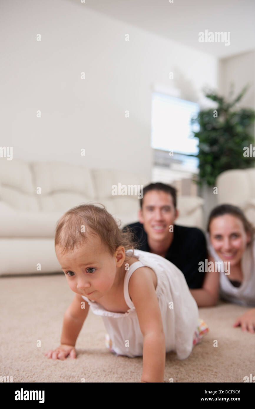 Baby crawling towards camera hi-res stock photography and images - Alamy