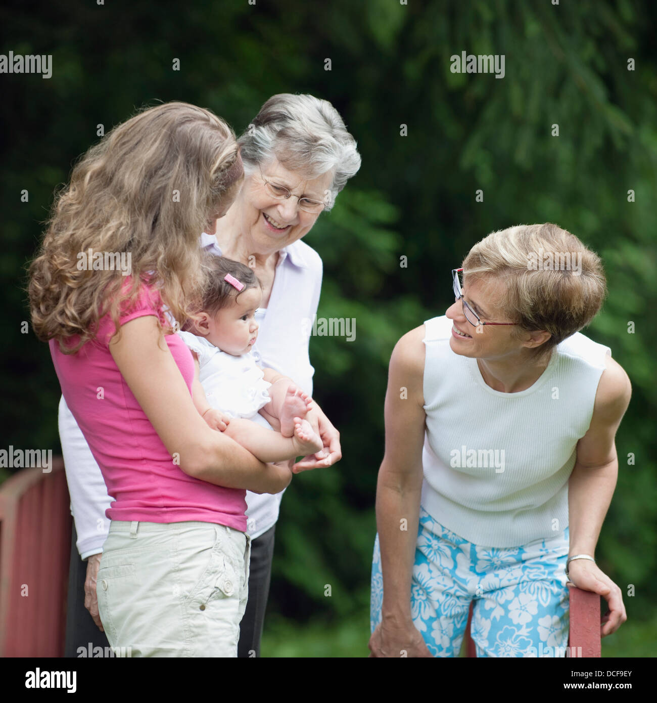 Four Generations Of Women Stock Photo - Alamy