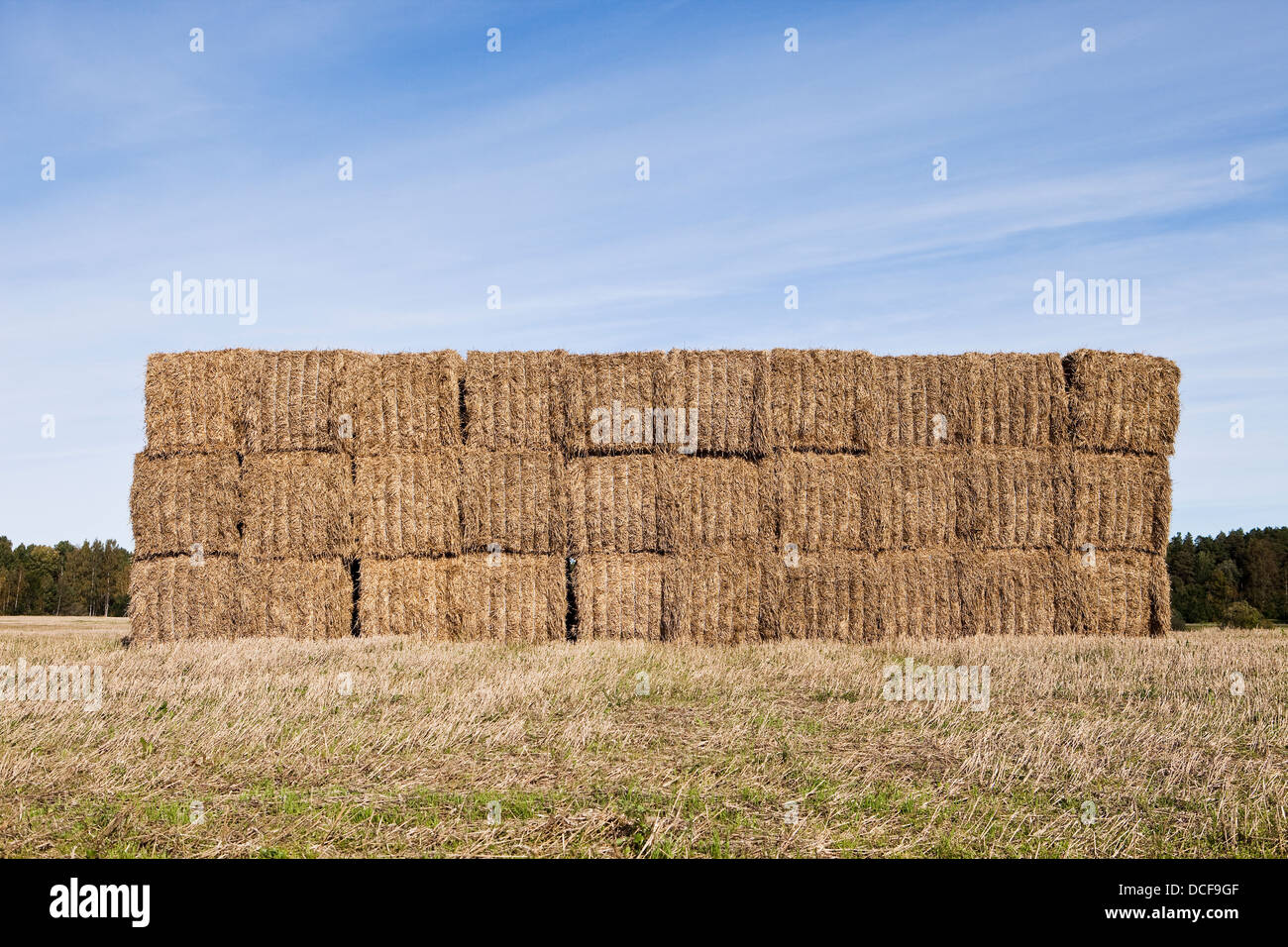 Bale Of Haystack Stock Photo - Alamy