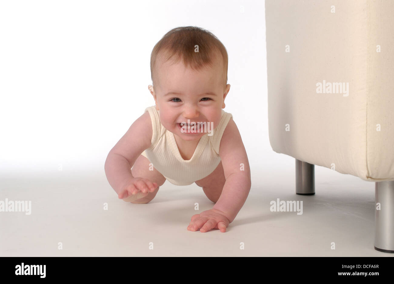 Crawling baby boy Stock Photo - Alamy
