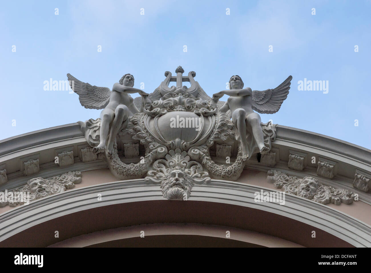 Statue on front of Saigon Opera House Stock Photo - Alamy