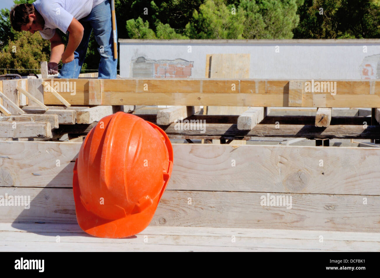 Construction site - Carpentry Formwork concrete slab structure ...