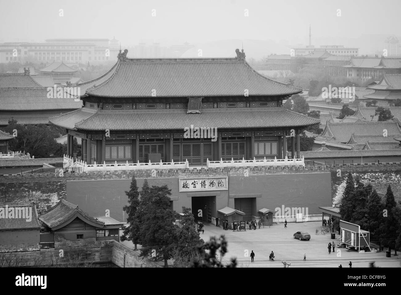 China beijing panoramic view Black and White Stock Photos & Images - Alamy