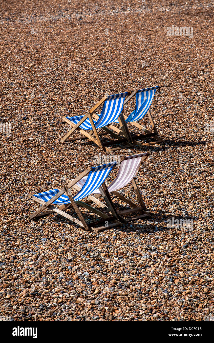 Empty Deck Chairs Stock Photo - Alamy