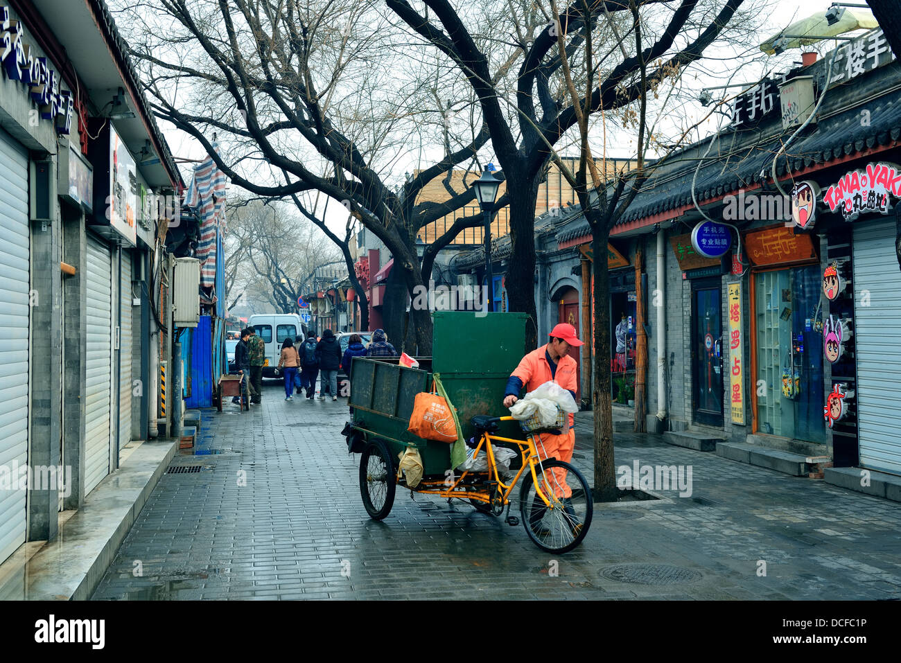 Old street view with stores Stock Photo - Alamy