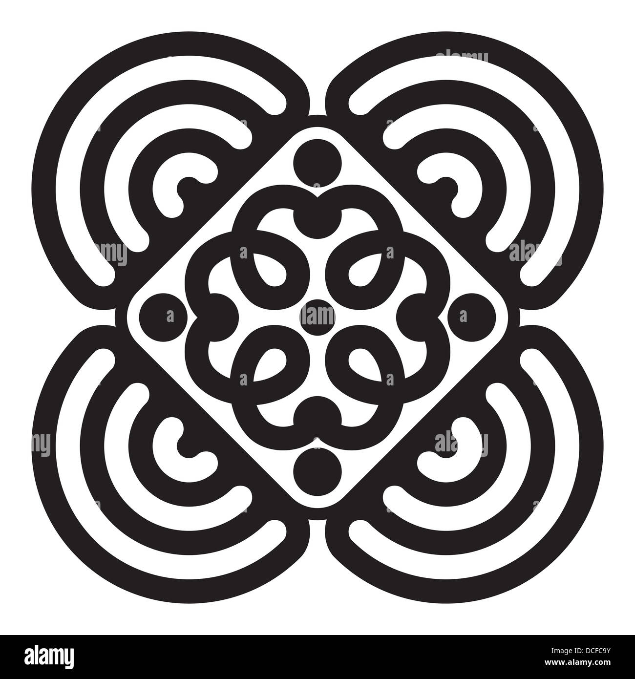 Isolated design element made out of simple shapes Stock Photo - Alamy