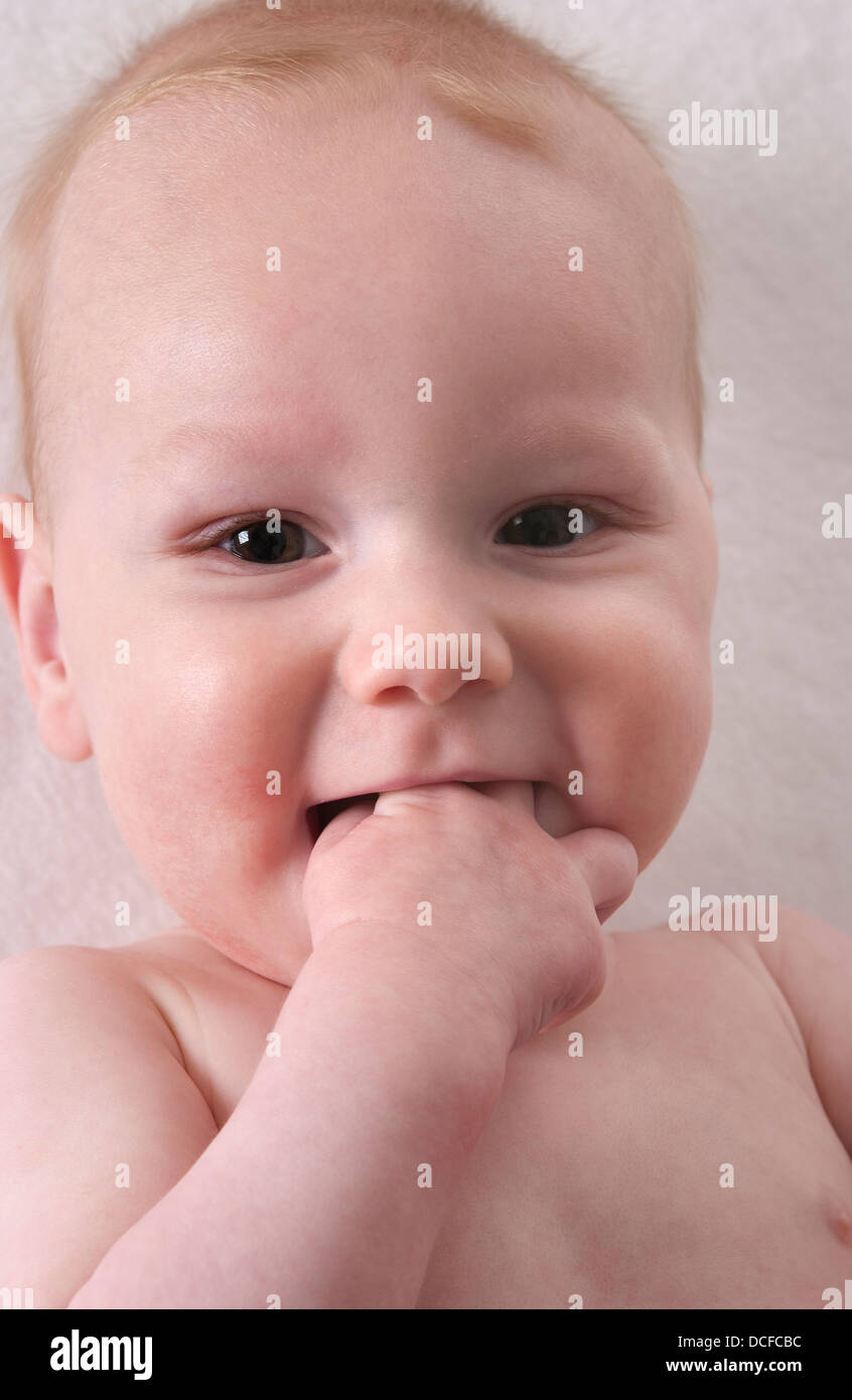 Cute little baby boy Stock Photo - Alamy