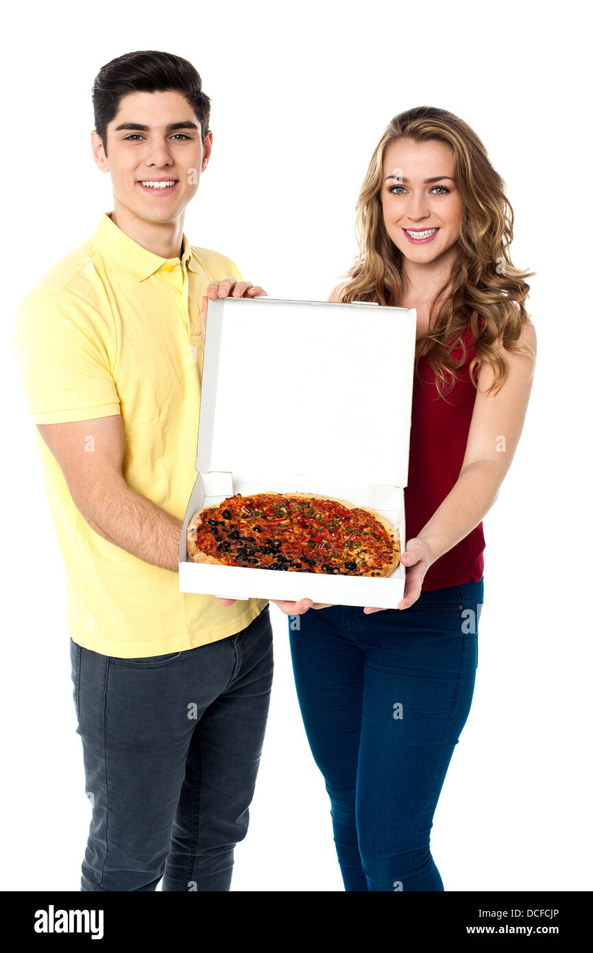 Couple offering food meal hi-res stock photography and images - Alamy