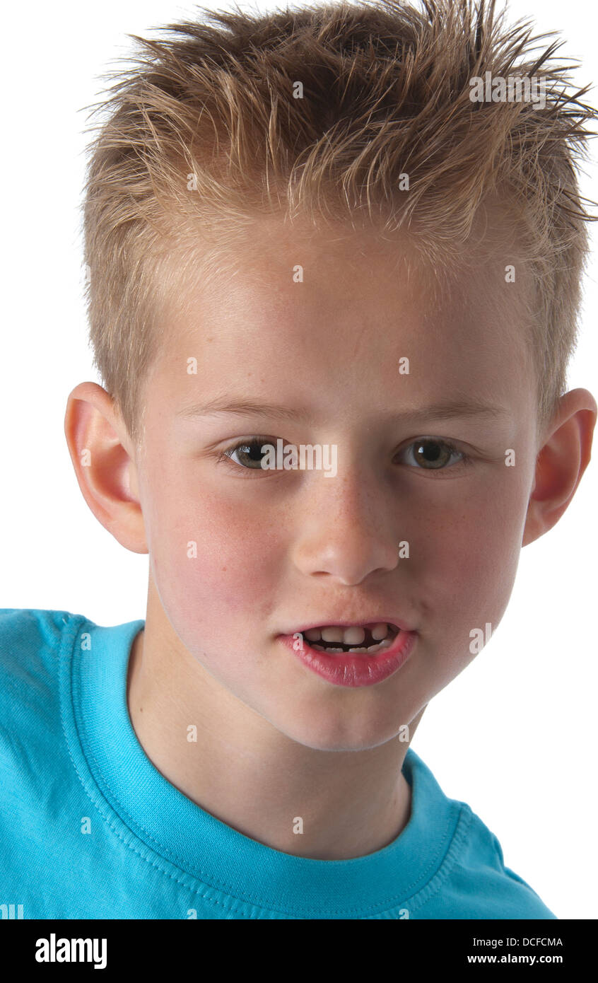Portrait of a naughty little boy Stock Photo - Alamy