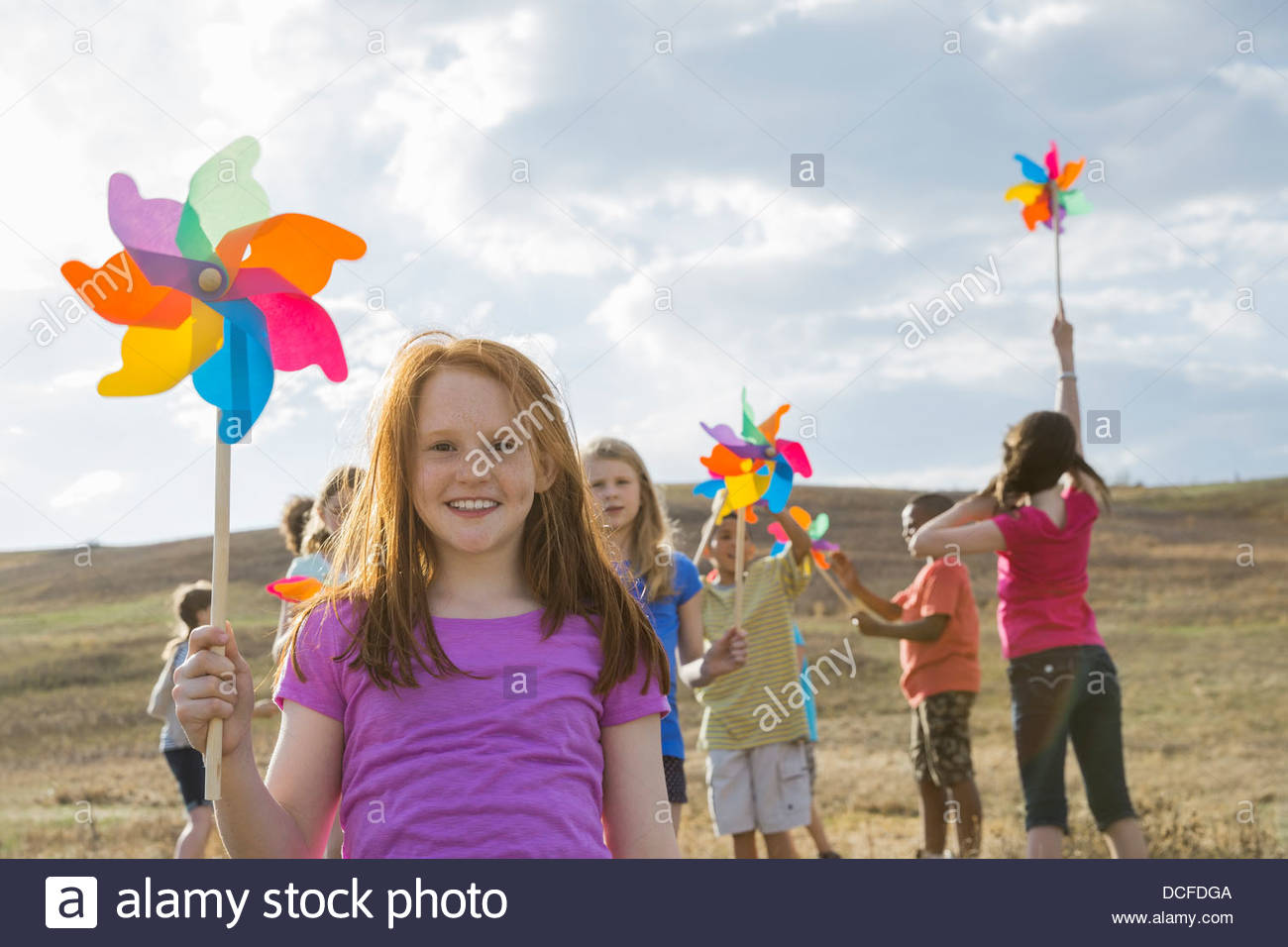 Kids pinwheel hi-res stock photography and images - Alamy