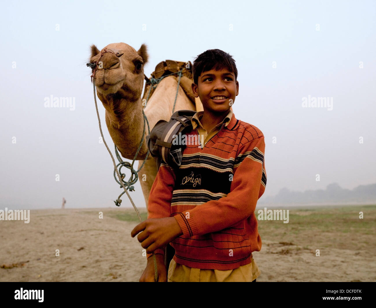 Young Boy With Camel; Agra,India Stock Photo - Alamy