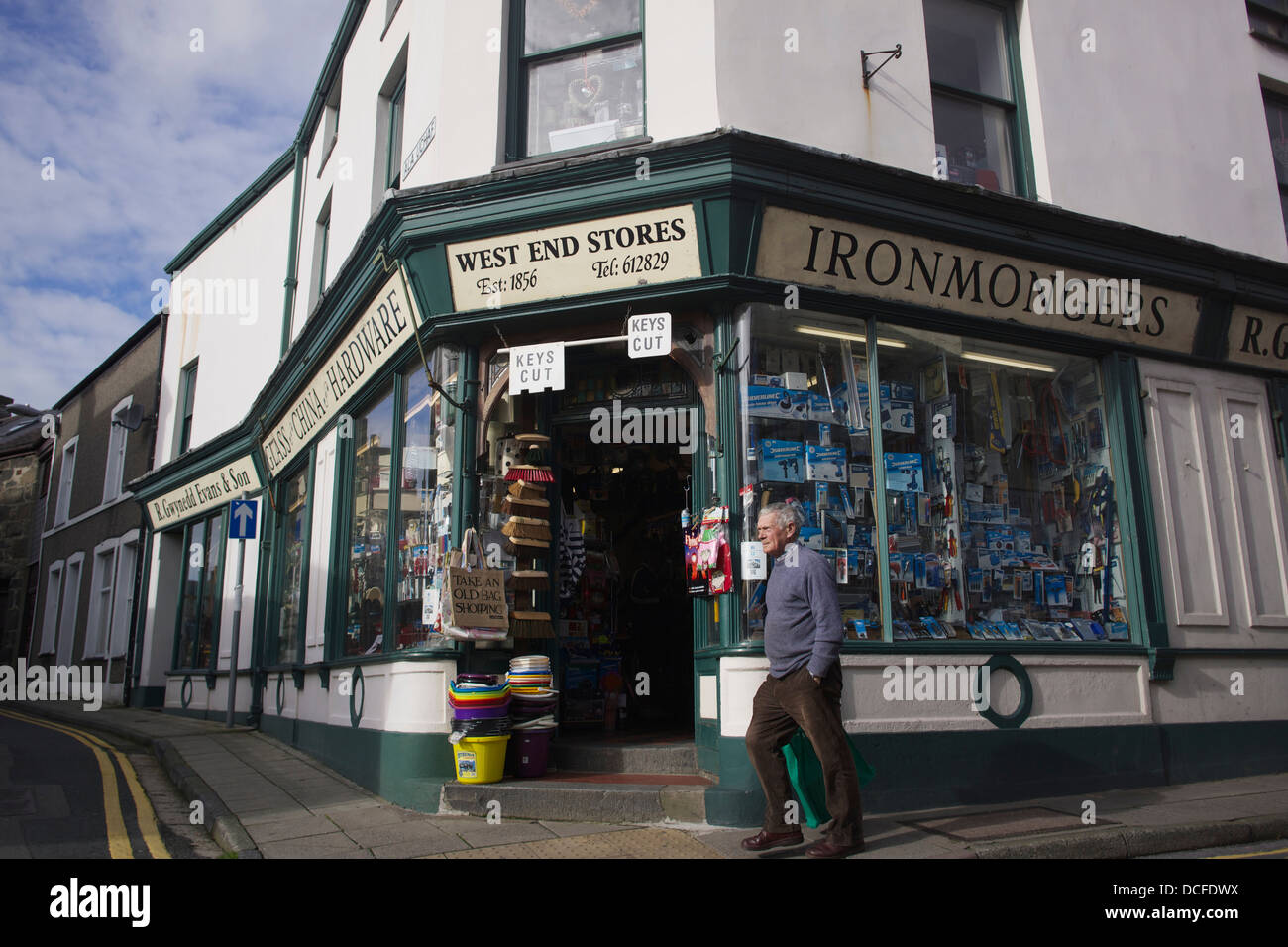 Traditional Ironmonger.s on the corner of Goal Street and Ala Uchaf ...
