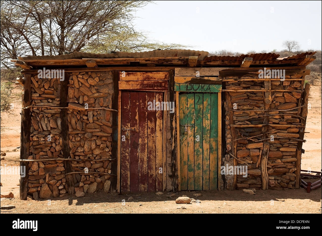 Hut In A Kenyan Village; Samburu Village,North Kenya,Africa Stock Photo ...