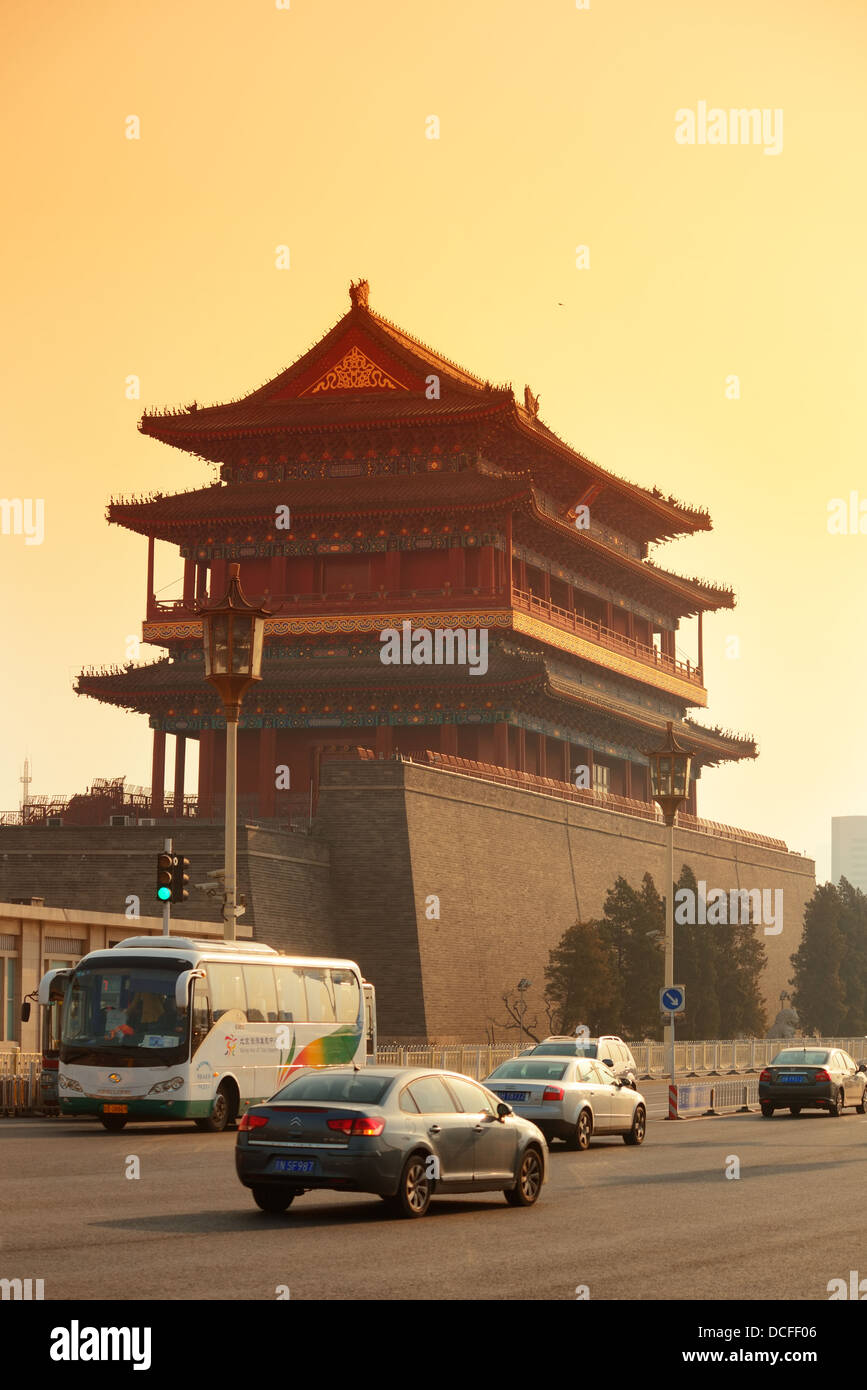 Beijing street view in the morning Stock Photo - Alamy