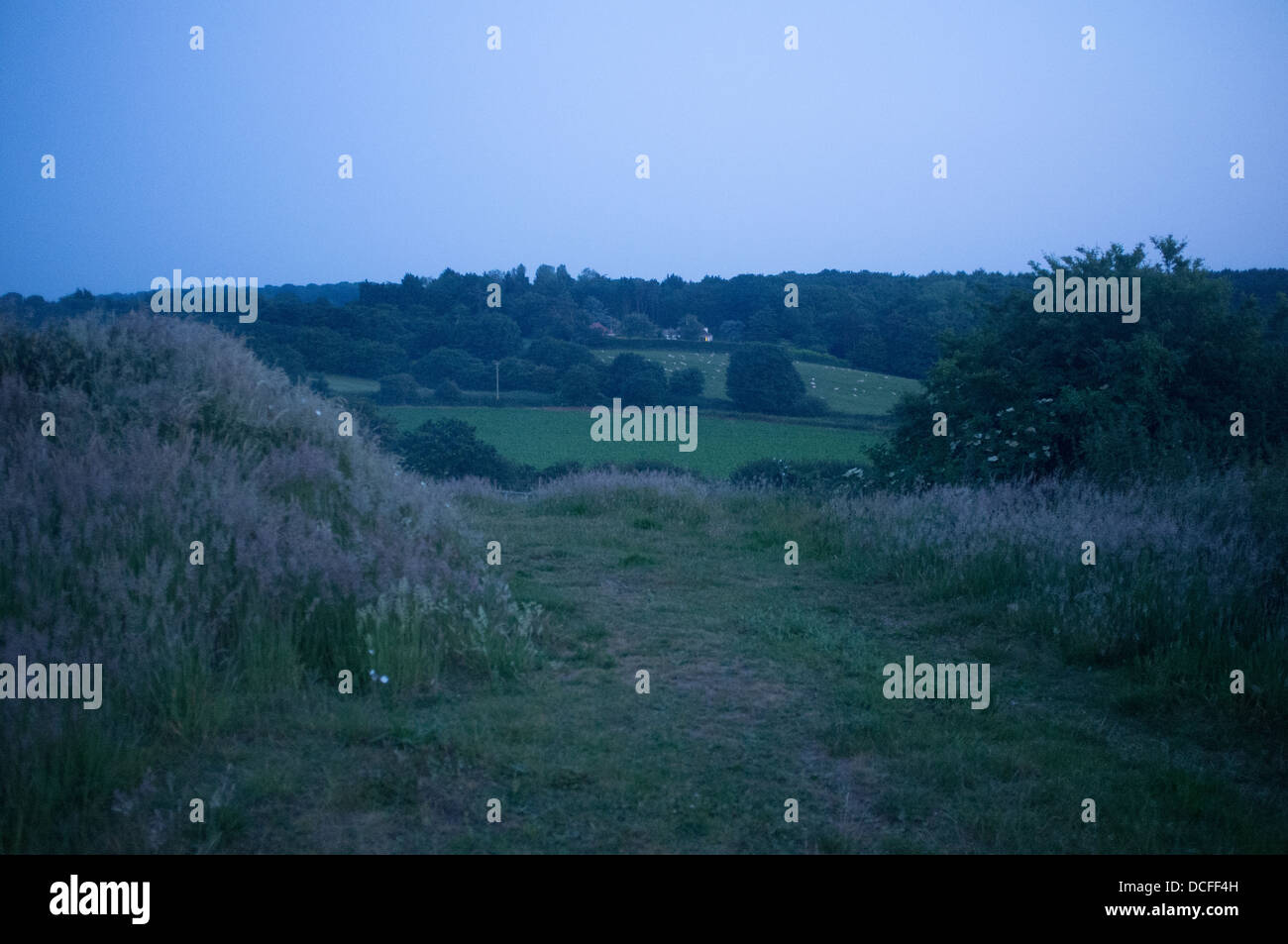 Evening over the fields hi-res stock photography and images - Alamy