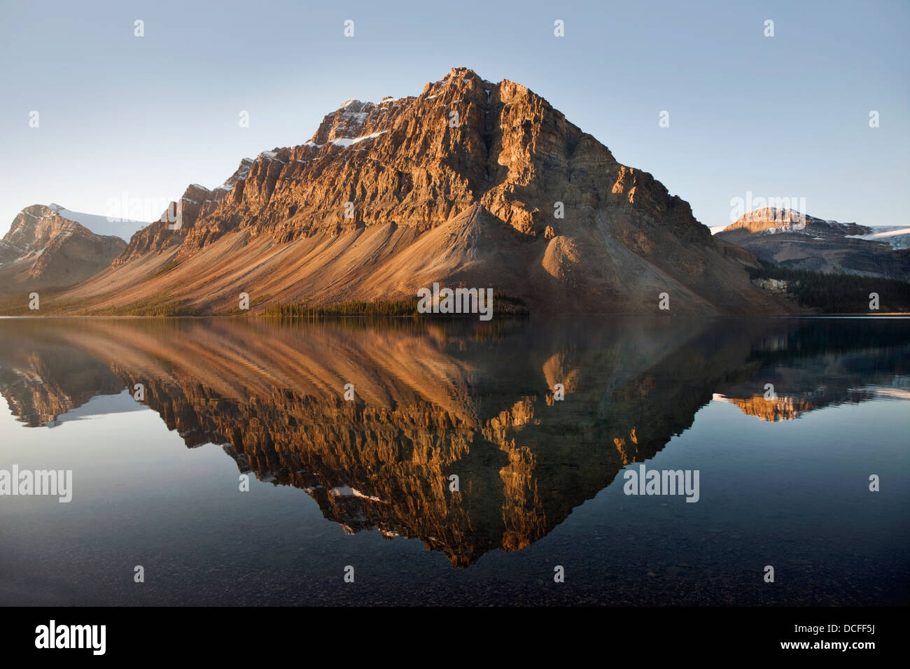 Bow Lake In Banff National Park;Banff Alberta Canada Stock Photo - Alamy