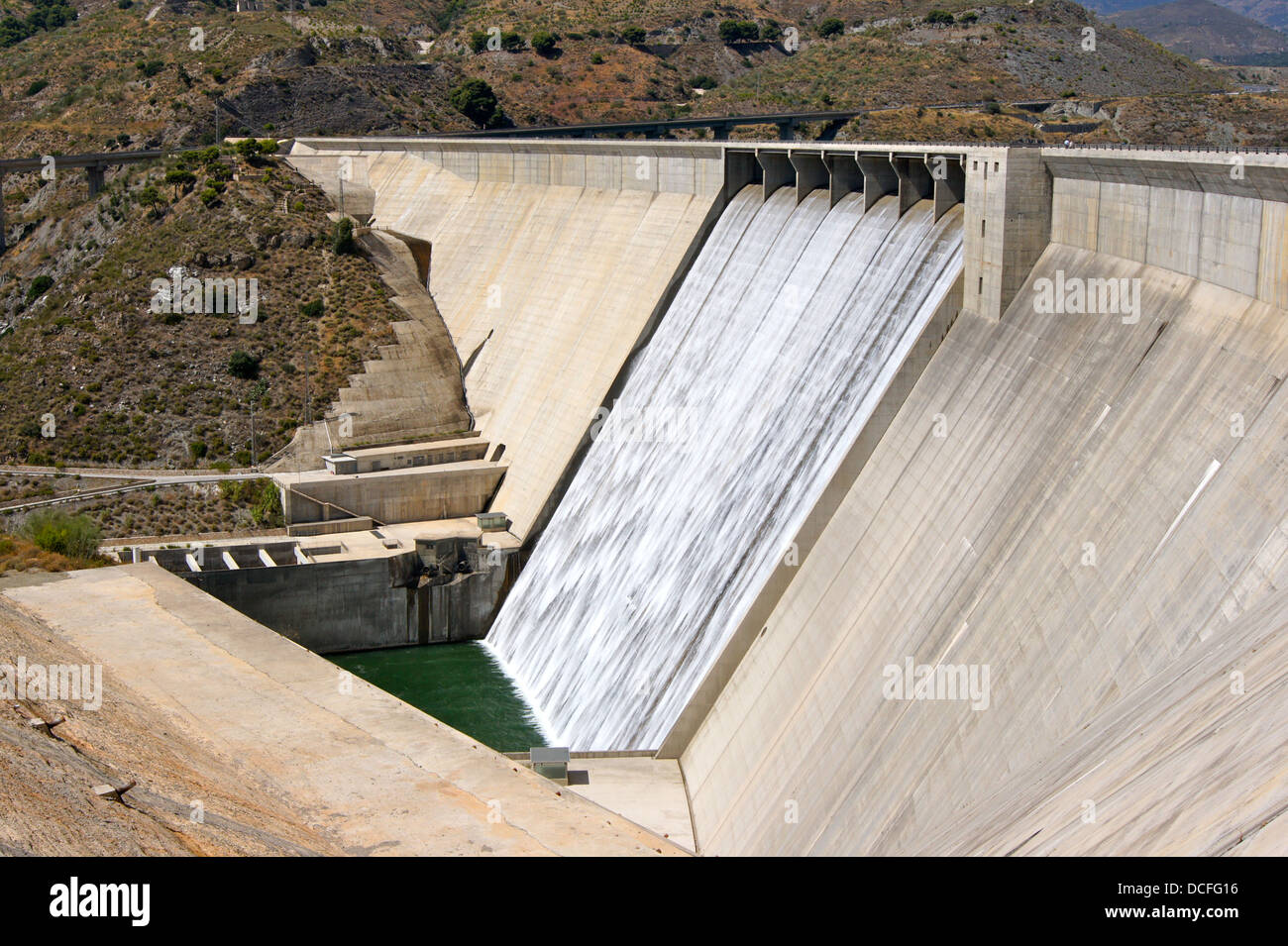 Rules dam on rio Guadalfeo, Andalusia, province of Granada, Spain Stock ...