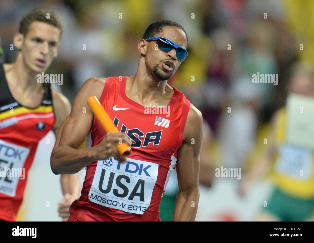 Moscow, Russia. 16th Aug, 2013. Tony McQuay of USA competes in the Men ...