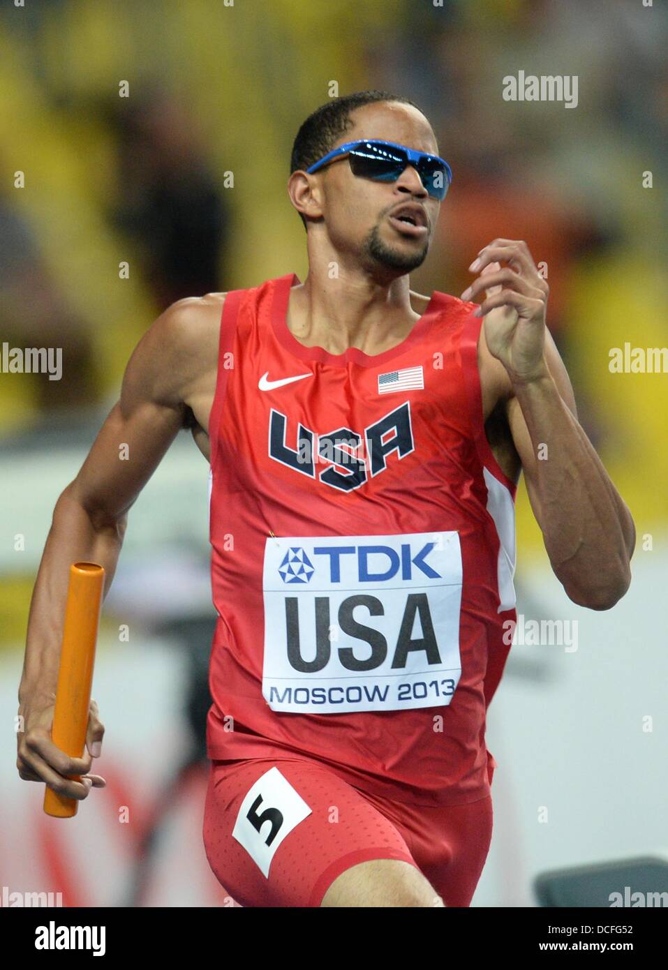 Moscow, Russia. 16th Aug, 2013. Tony McQuay of USA competes in the Men ...
