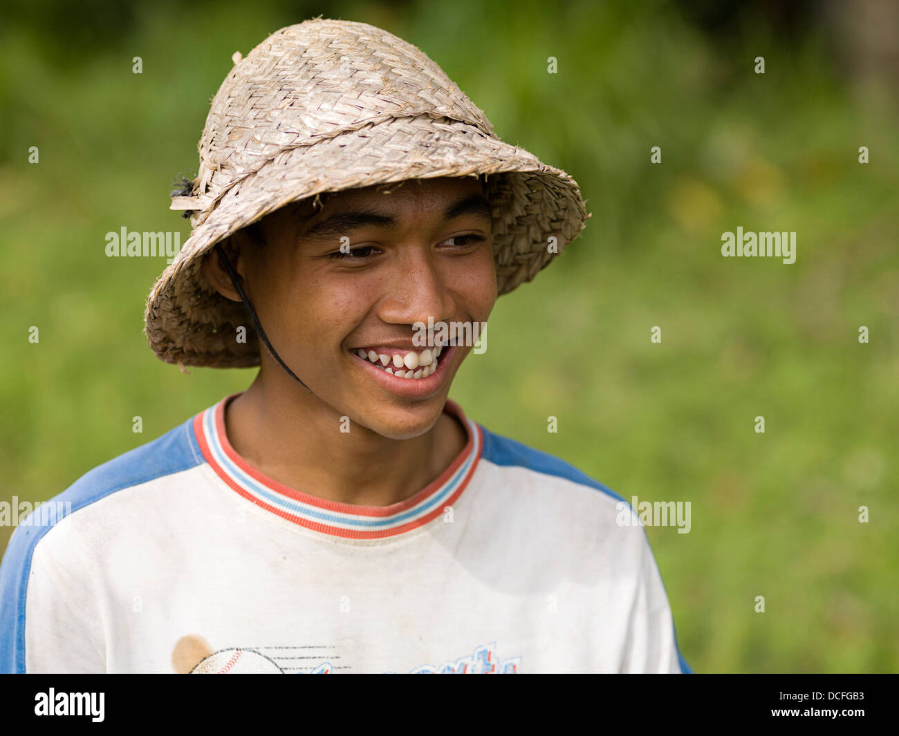 Man Standing In Farm Fields Smiling Stock Photo - Alamy