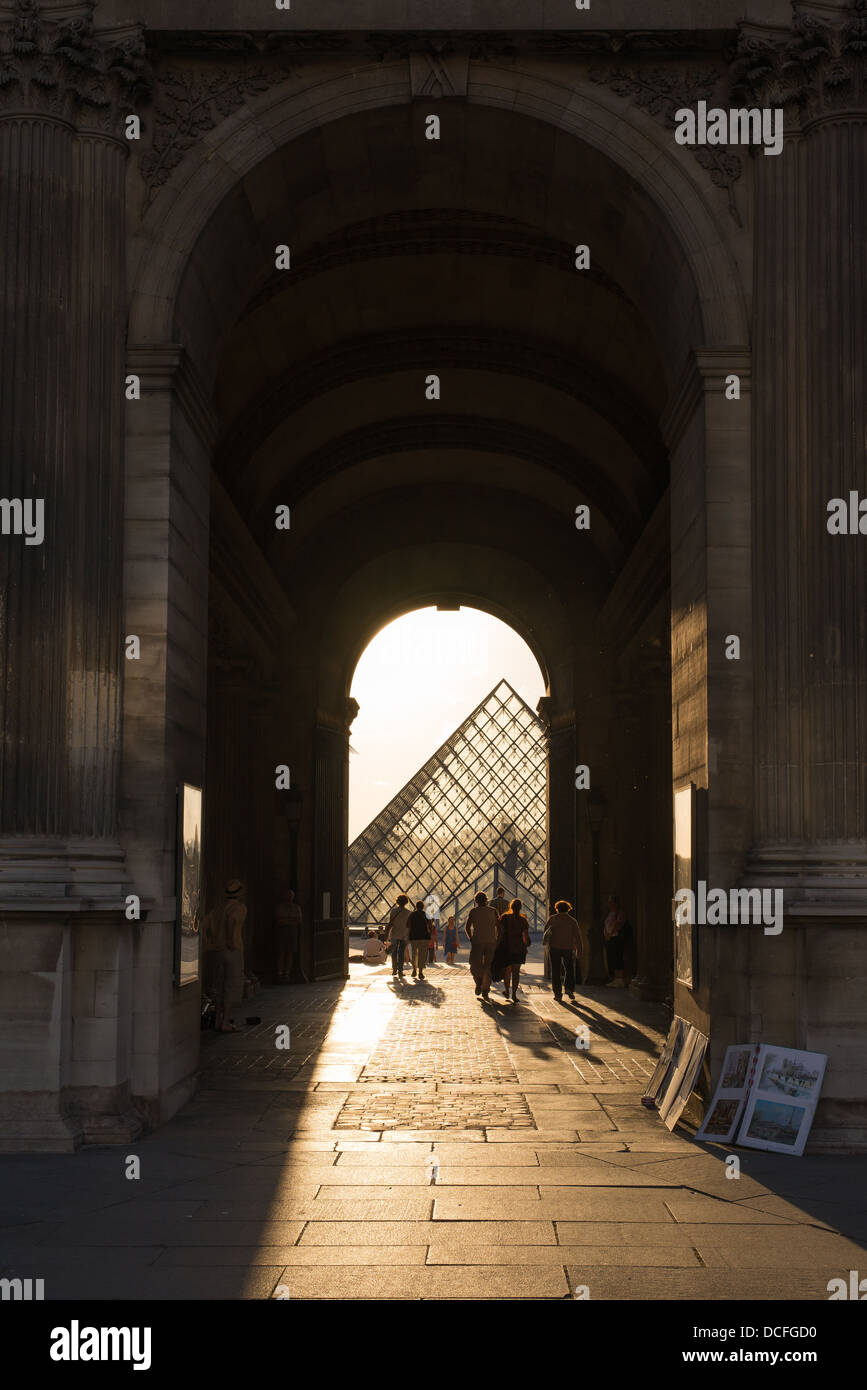 Louvre piramid hi-res stock photography and images - Alamy