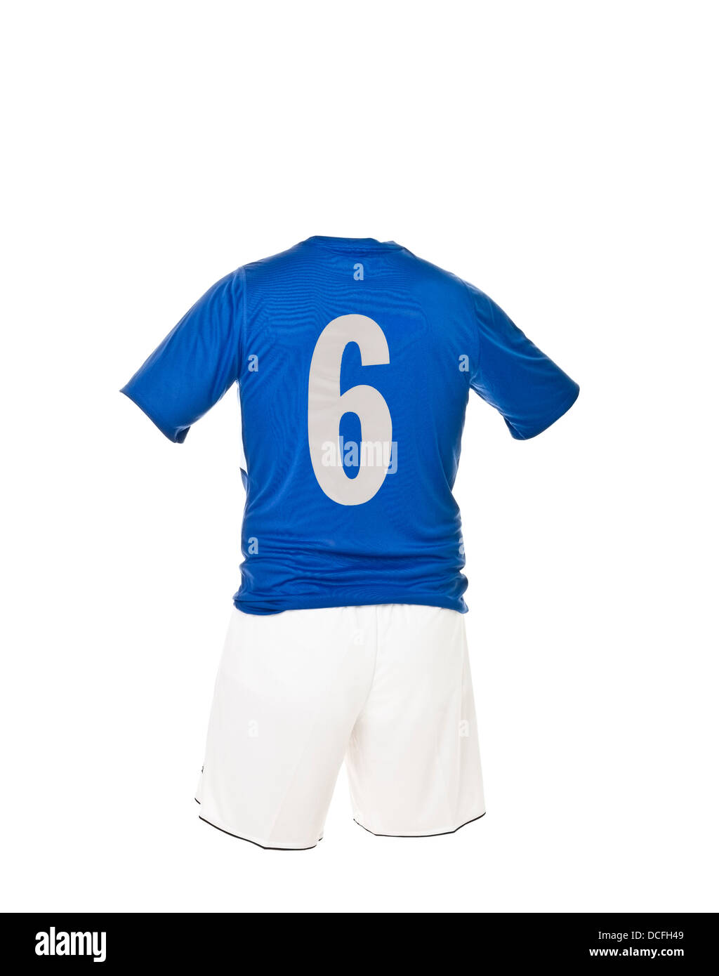 Football shirt with number 6 Stock Photo - Alamy
