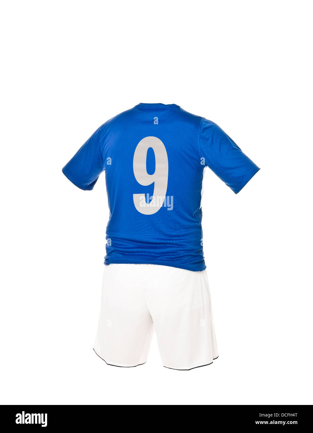 Football shirt with number 9 Stock Photo - Alamy