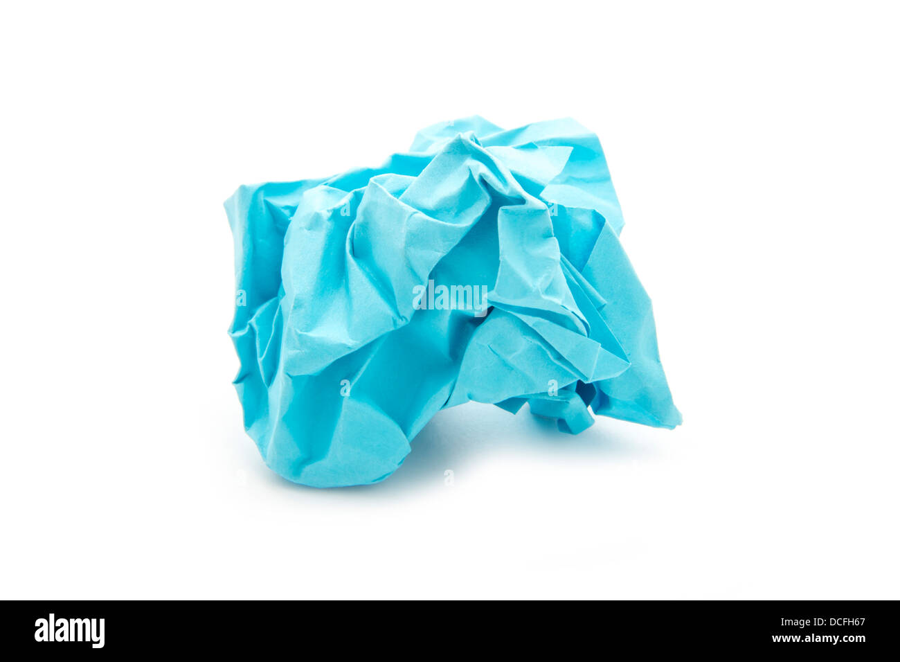 ball of crumpled paper isolated on white background Stock Photo - Alamy