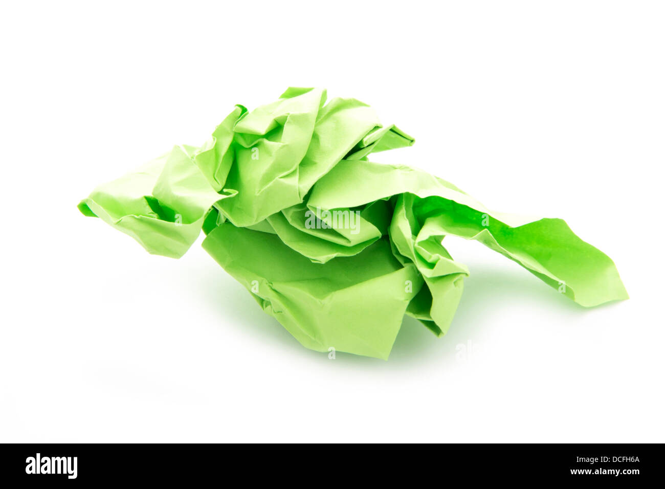 ball of crumpled paper isolated on white background Stock Photo - Alamy