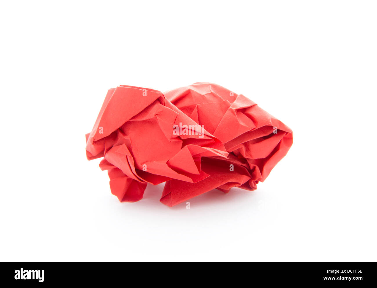 ball of crumpled paper isolated on white background Stock Photo - Alamy