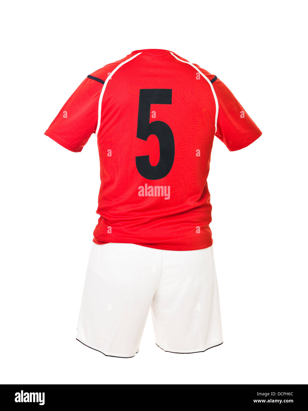 Football shirt with number 5 Stock Photo - Alamy