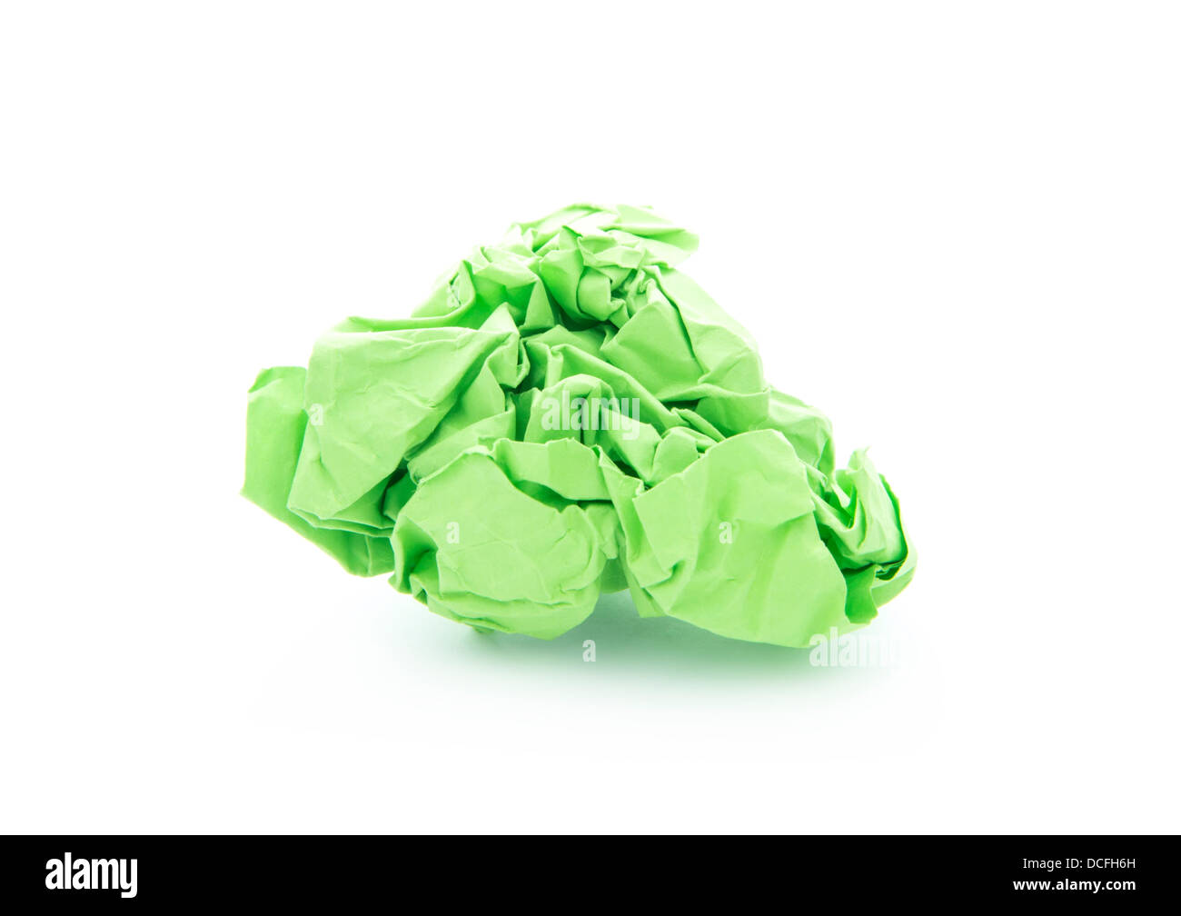 ball of crumpled paper isolated on white background Stock Photo - Alamy