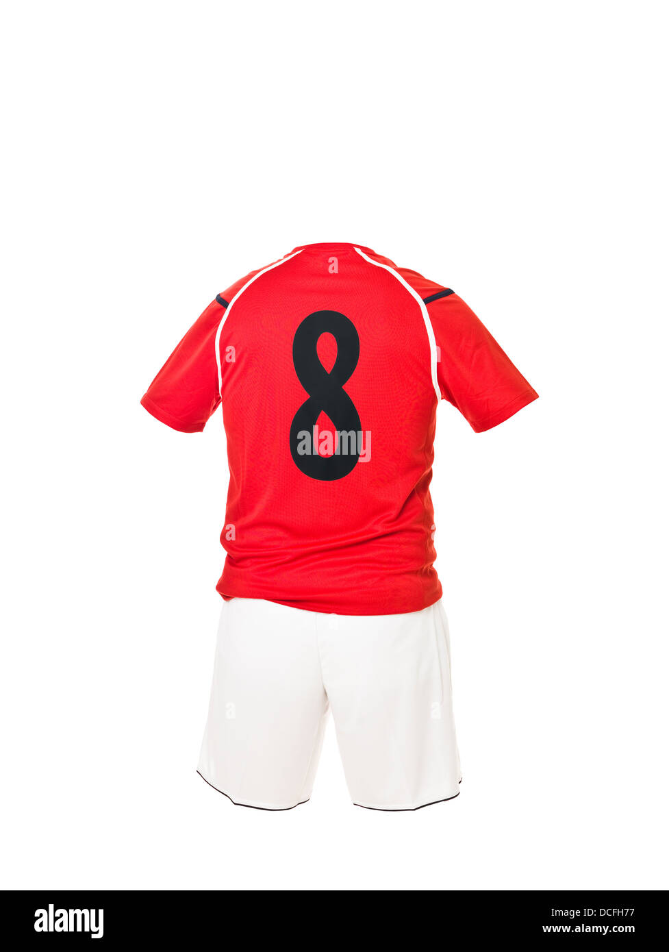 Football shirt with number 8 Stock Photo - Alamy