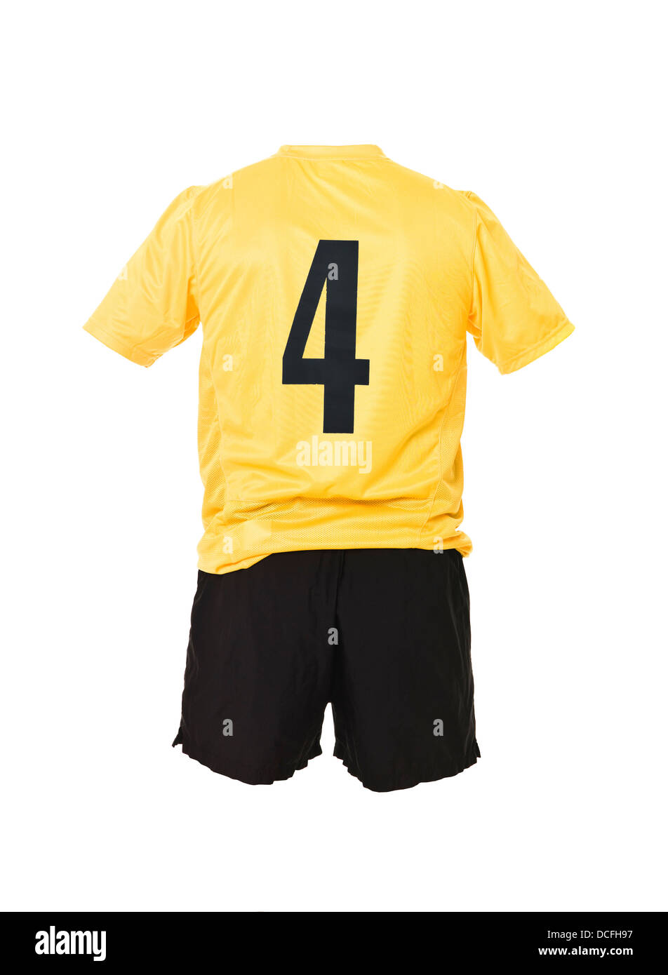Football shirt with number 4 Stock Photo - Alamy