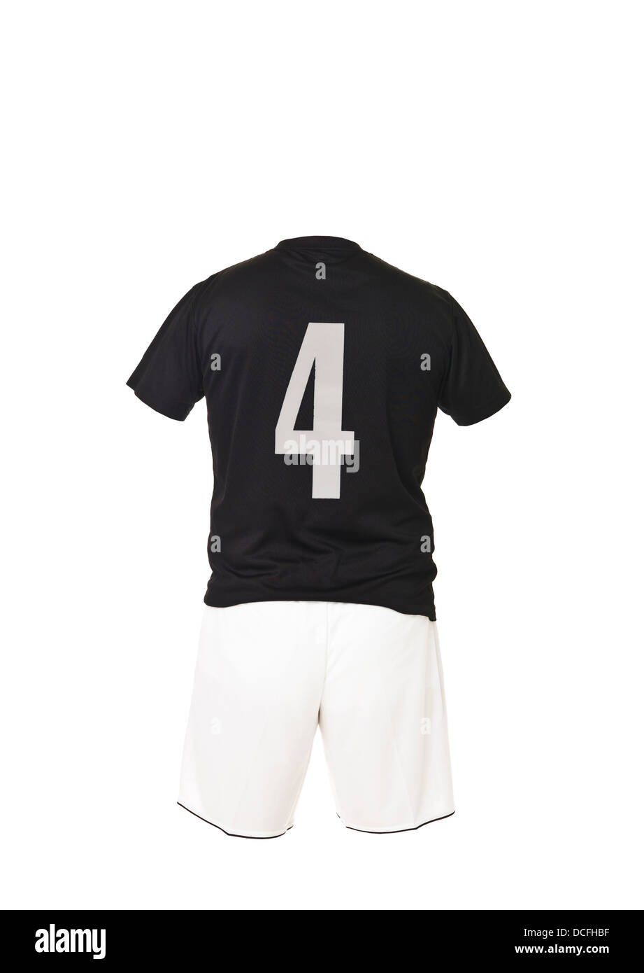 Football shirt with number 4 Stock Photo - Alamy