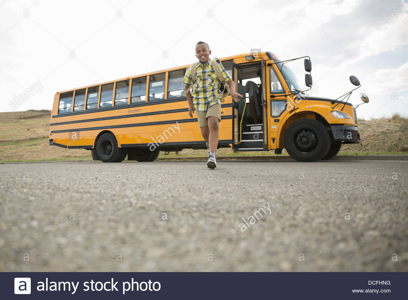 Get off school bus hi-res stock photography and images - Alamy