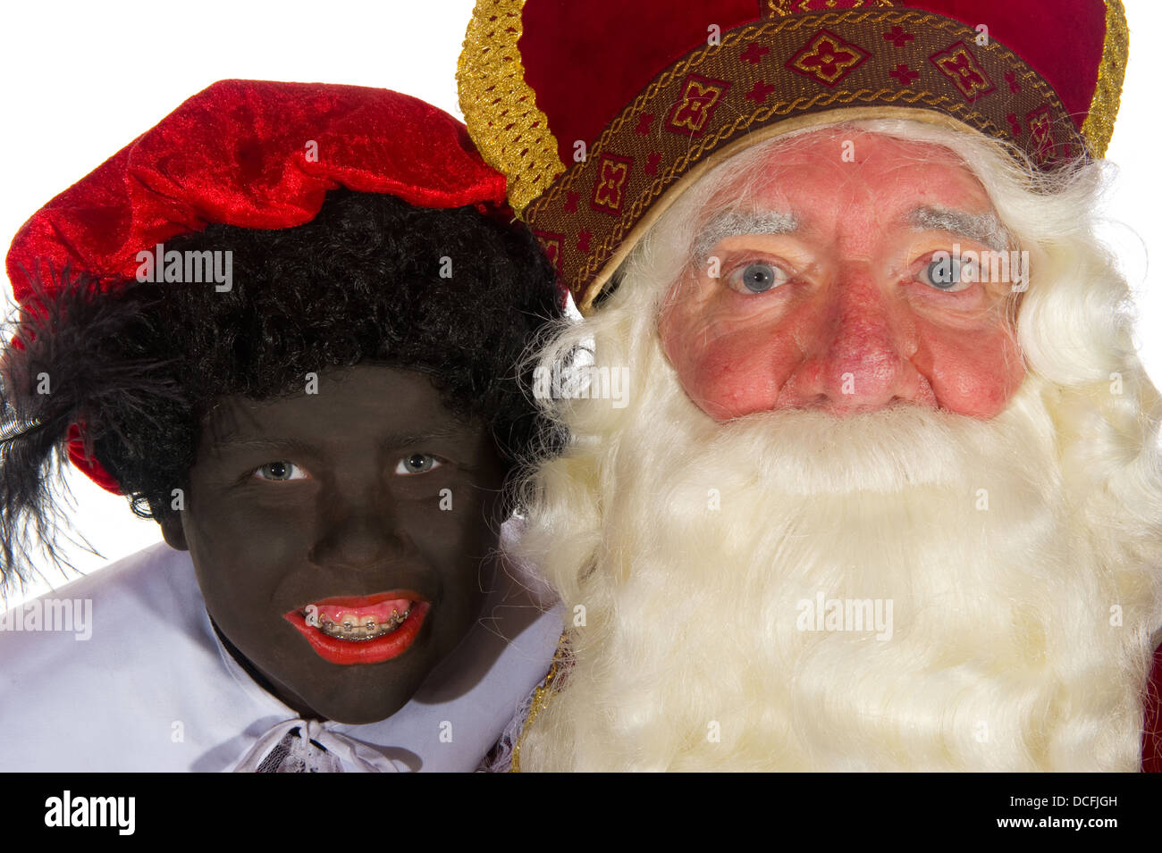 Sinterklaas and Black Piet Stock Photo - Alamy