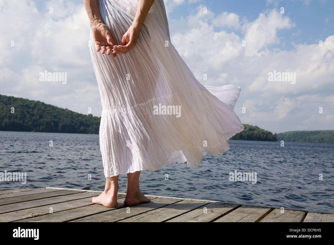 Wind Blowing Up Womens Dresses