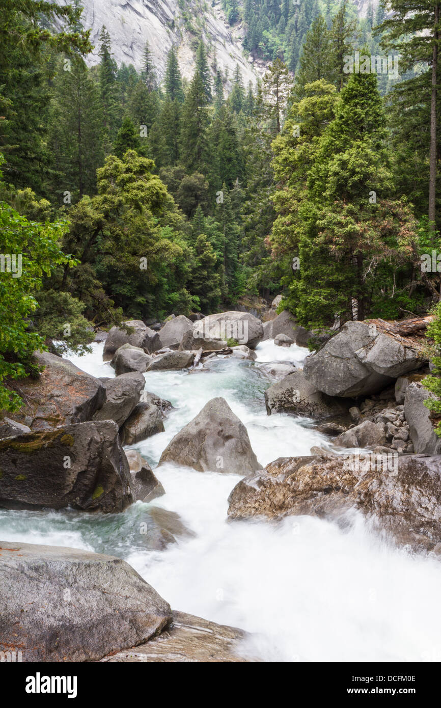 Rocks in Merced river in Yosemite Valley Stock Photo - Alamy