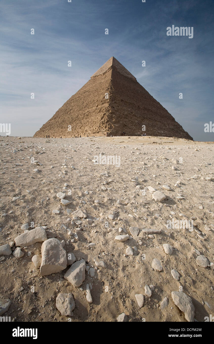 A Pyramid In The Desert Stock Photo - Alamy