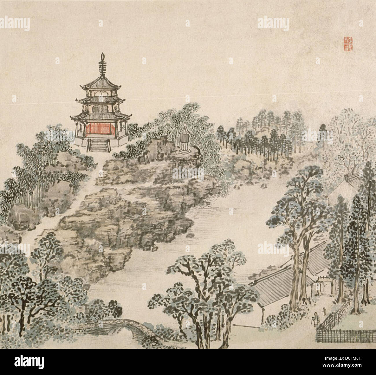 Paintings of Zhi Garden (Zhi Yuan Tu) M.83.291.1 (12 of 12 Stock Photo ...