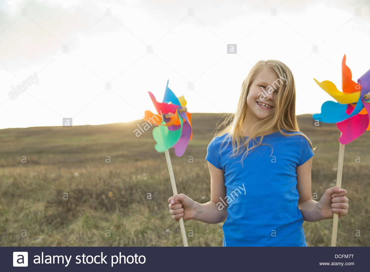 Field with pinwheels hi-res stock photography and images - Alamy