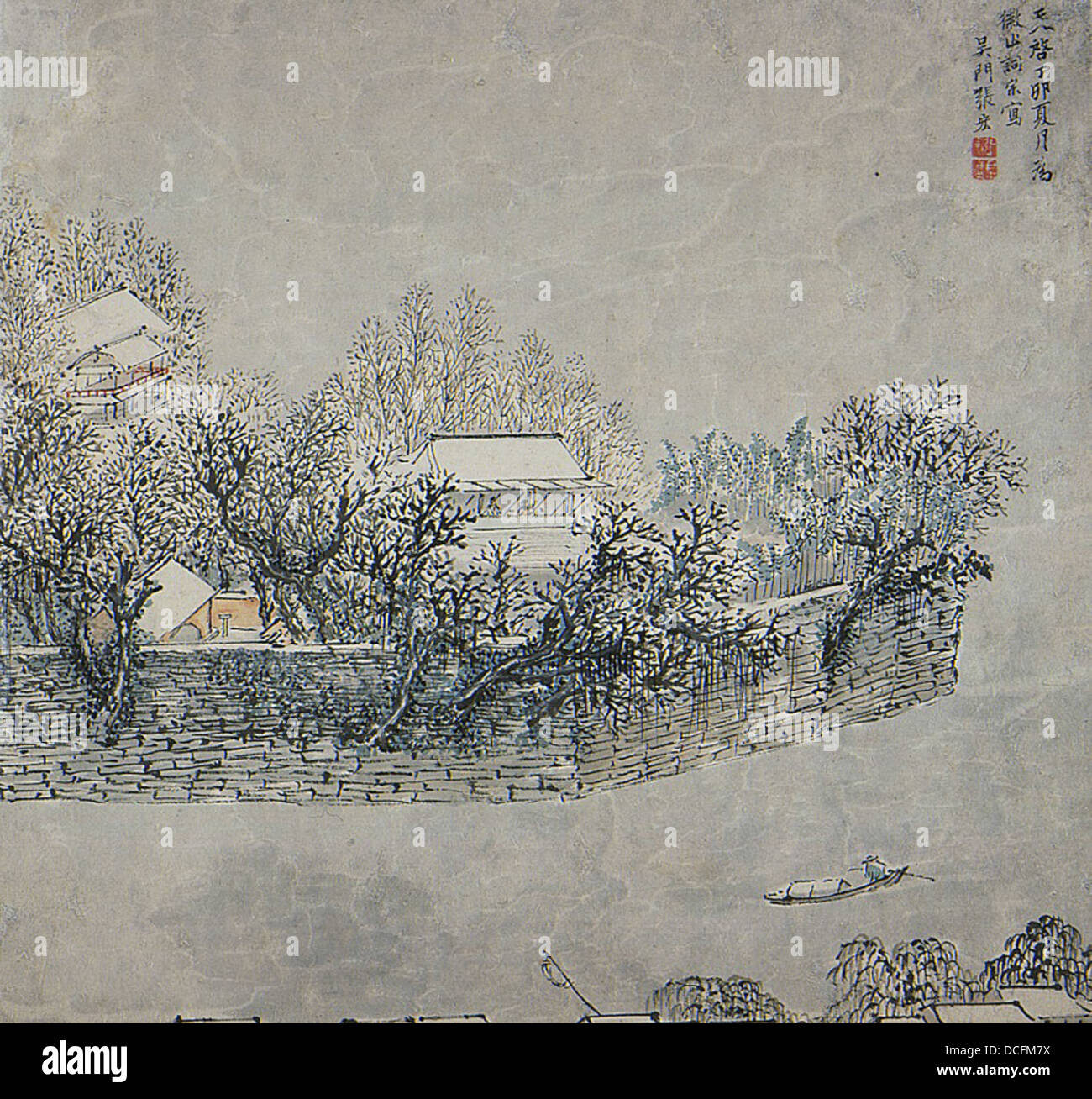 This painting from the Zhi Garden series, titled Zhi Yuan Tu, captures ...