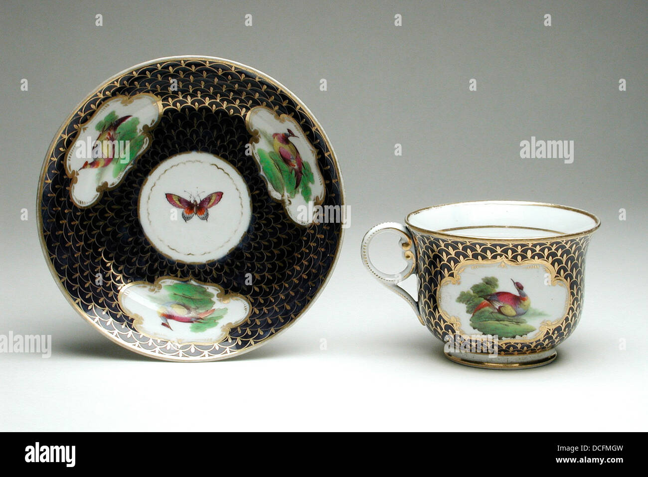 This pair of teacups and saucers from LACMA's collection represents ...