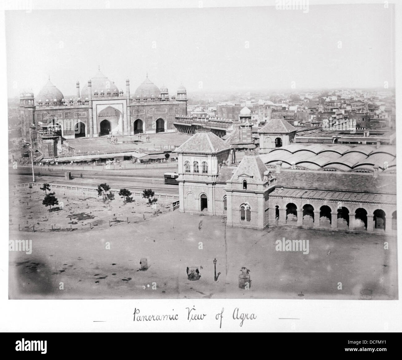 This panoramic view of Agra, part of the LACMA collection, captures the ...