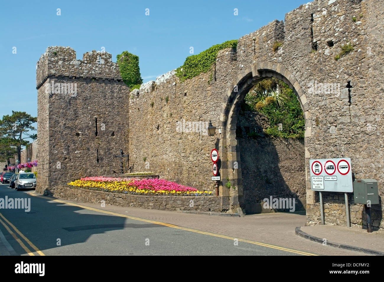Old town walls in Tenby, Pembrokeshire,Wales Stock Photo - Alamy